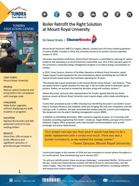 Tundra Education: MRU Case Study - Tundra