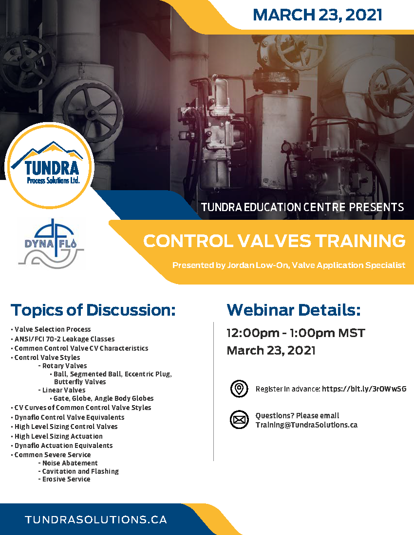 Control Valves Training - Tundra